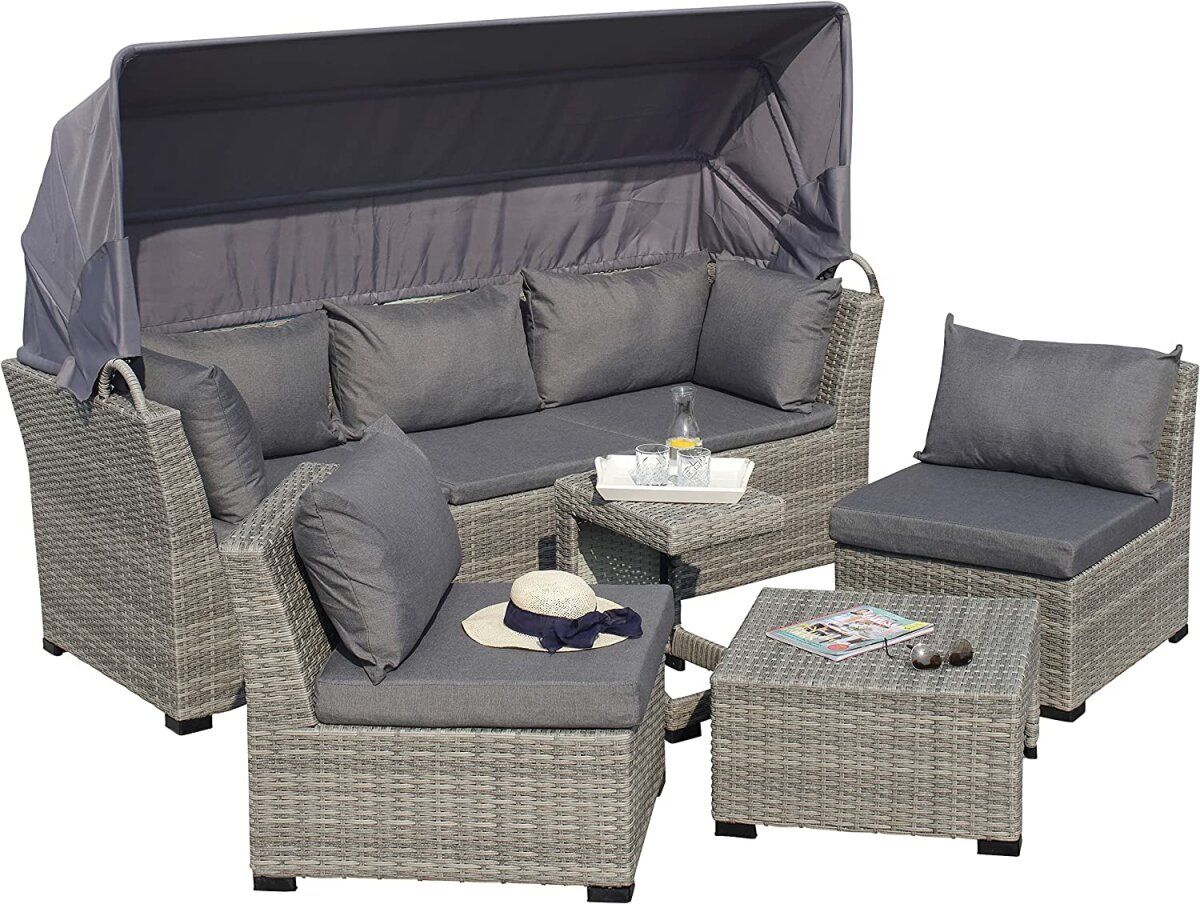 Radioaktiv Scheiße Hunger gartenmöbel lounge set mit sonnendach ...