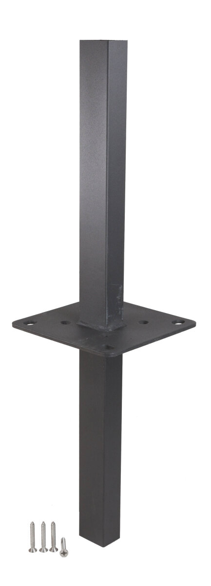 Pfostenschuh anthrazit, aus verzinkten Stahl, zum Einbetonieren, 28,95